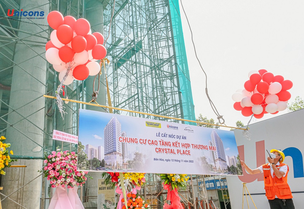 Dự án The Crystal Place được đảm bảo thi công theo đúng tiến độ đề ra
